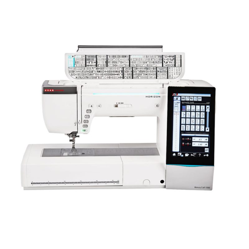 Usha Janome Memory Craft 15000 with Digitizer MBX | Hi-tech Sewing ...