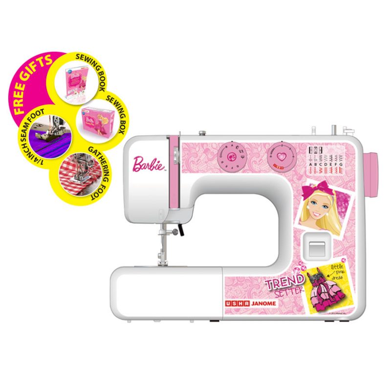 Usha Janome My Fab Barbie | Automatic Zig Zag | Stitching Machine ...