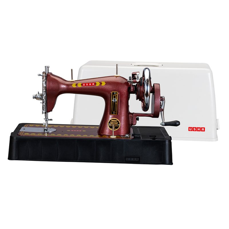 Tailor DLX Cherry Brown Composite Hand Operated - USHA